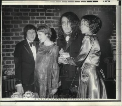 1969 Press Photo Tiny Tim & Wife Victoria Budinger, Mia Farrow & Andre ...