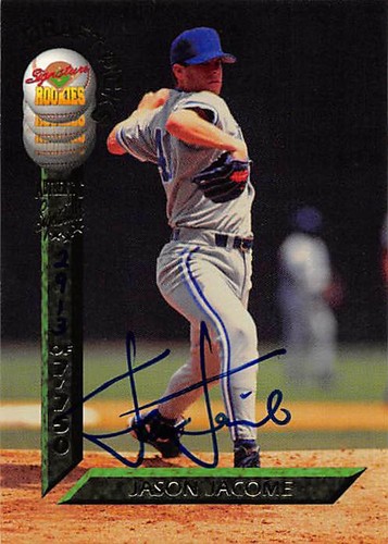 Jason Jacome autographed Baseball Card New York Mets 1994 Signature ...