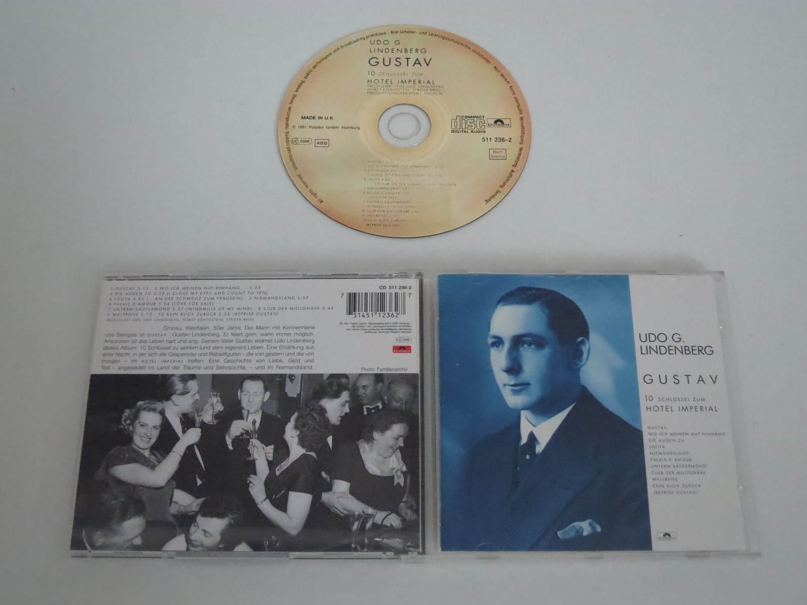 UDO LINDENBERG/GUSTAV(POLYDOR 511 236-2) U.K. GOLD CD ALBUM | eBay.de