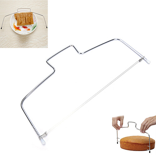 Adjustable Wire Cake Slicer Leveler Pizza Dough Cutter Trimmer Tool ...