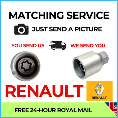 RENAULT Lock Locking Wheel Bolt Nut Key Security Master Remover 24H ...