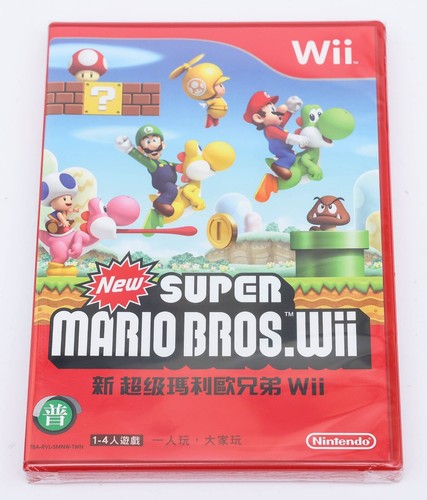 New Super Mario Bros Wii Nintendo Wii Taiwan ROC Version Chinese - New ...