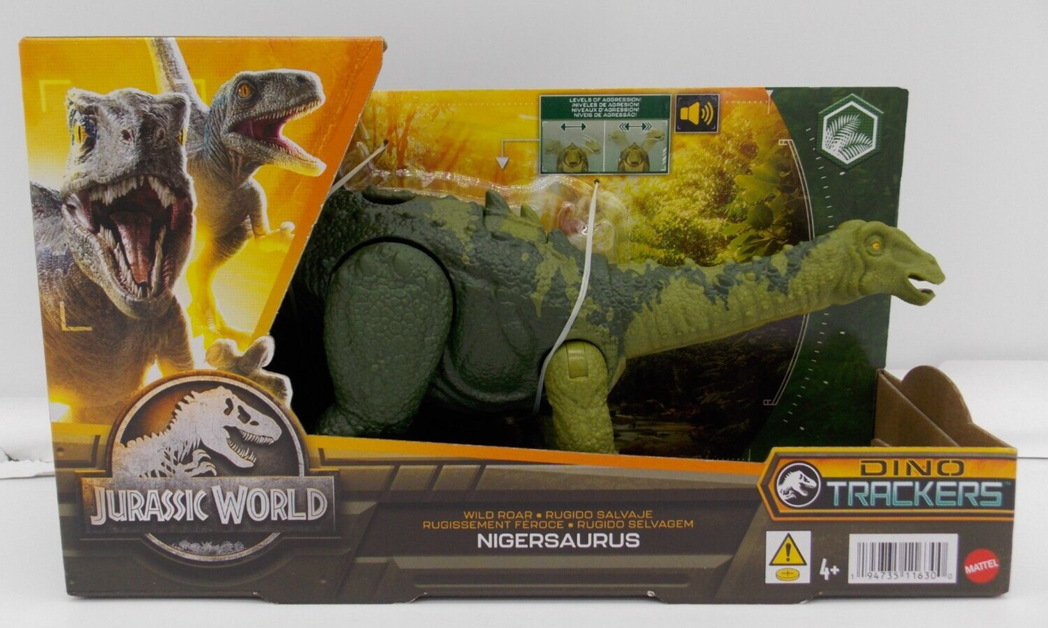 Jurassic World Dino Trackers Wild Roar Nigersaurus Dinosaur Figure K3