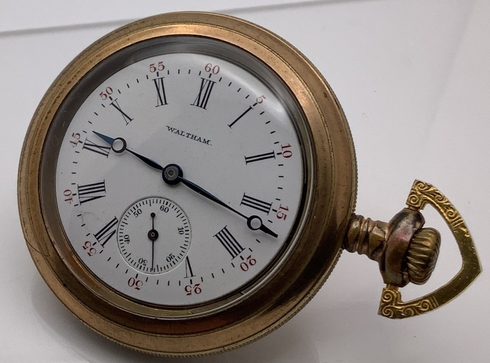1899 Waltham Grade Seaside 6s Model 1890 7J Gold Filled Pocket Watch ...