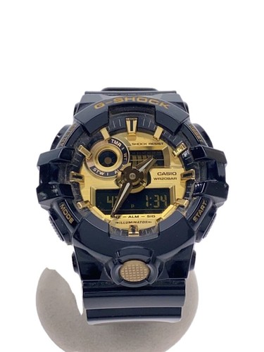 CASIO G-SHOCK Analog Digital Quartz Watch Gold Black Shock Resistant ...