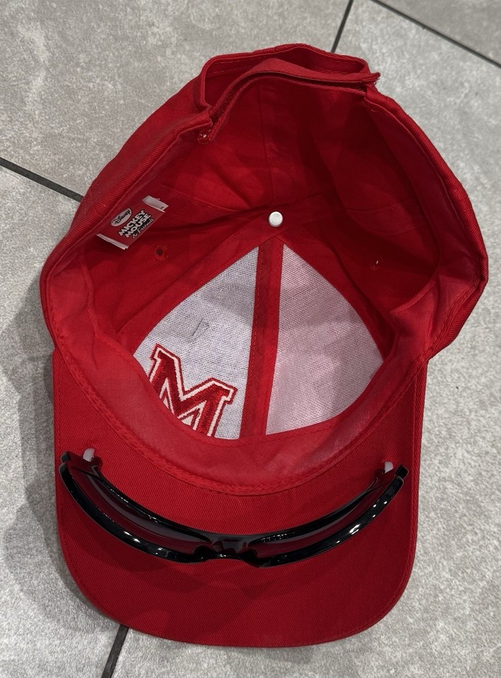 Walt Disney World Kid’s Mickey Mouse Red Hat With Black Built In ...