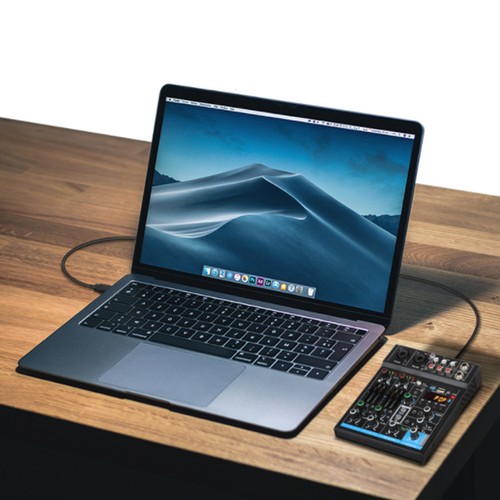 Biner U8 4 Channel Compact Studio Mixer w/Built In Effects USB Audio ...