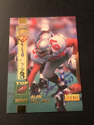 1994 Signature Rookies Authentic Signatures /7750 Alan Kline #28 Auto ...