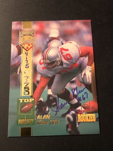 1994 Signature Rookies - Alan Kline #28 Authentic Signatures /7750 (AU ...