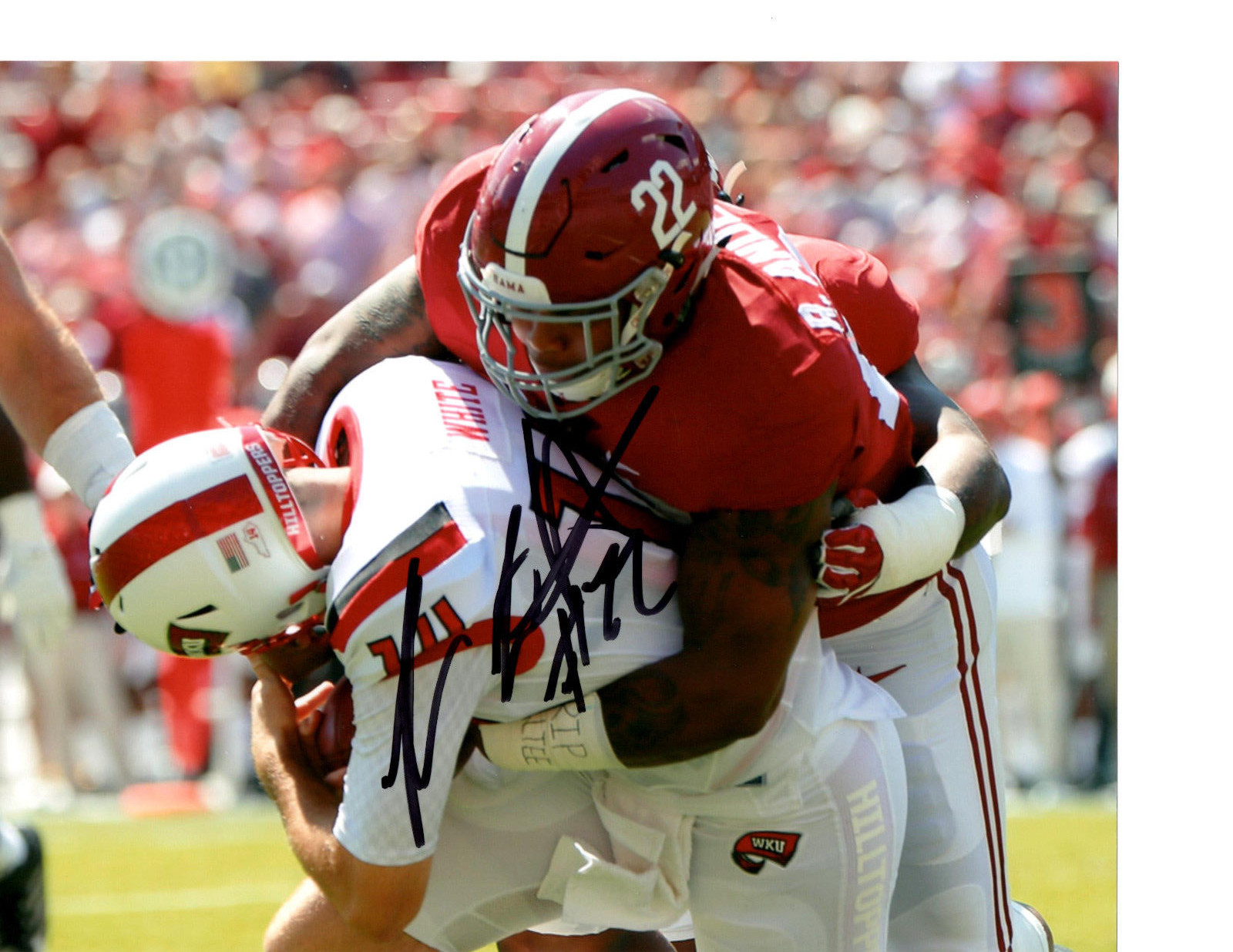 Ryan Anderson Alabama Crimson Tide signed autographed 8x10 football ...