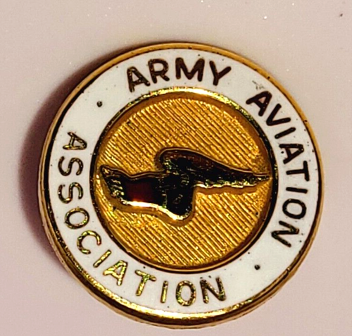 Vintage Militaria Army Aviation Association Pin Gold Tone | eBay