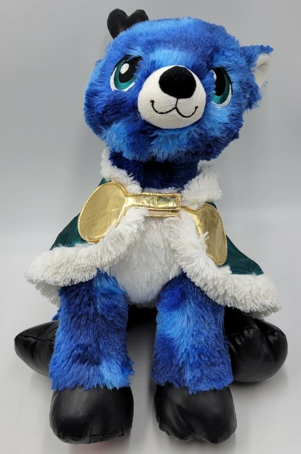 Build A Bear Tinsel Blue Reindeer Plush With A Cape Stuffed Animal | eBay