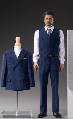1/6 Male Dark Blue British Gentleman Suit Set For 12'' AT020 Action ...