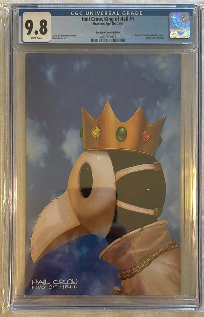Hail Crow, King of Hell #1 Drake Homage Javan Jordan CGC 9.8 Fan Expo ...