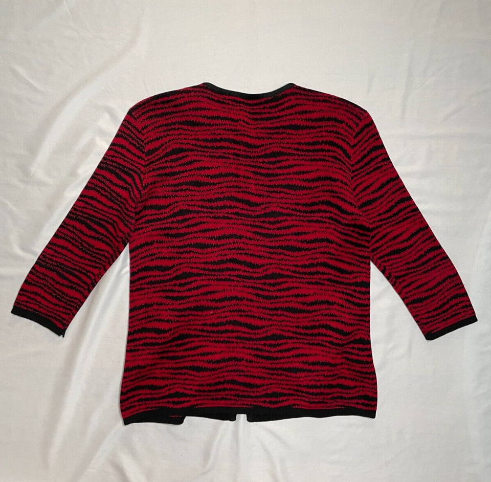 Saint Laurent Rive Gauche Vintage YSL Fall 1984 Black Red Zebra ...