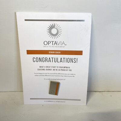 Optavia Senior Coach Enamel MLM Lapel Pin Orange Stripe Achievement ...
