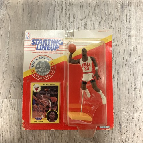 1991 EDITION MICHAEL JORDAN STARTING LINEUP FIGURE W/CARD & COIN MOC | eBay