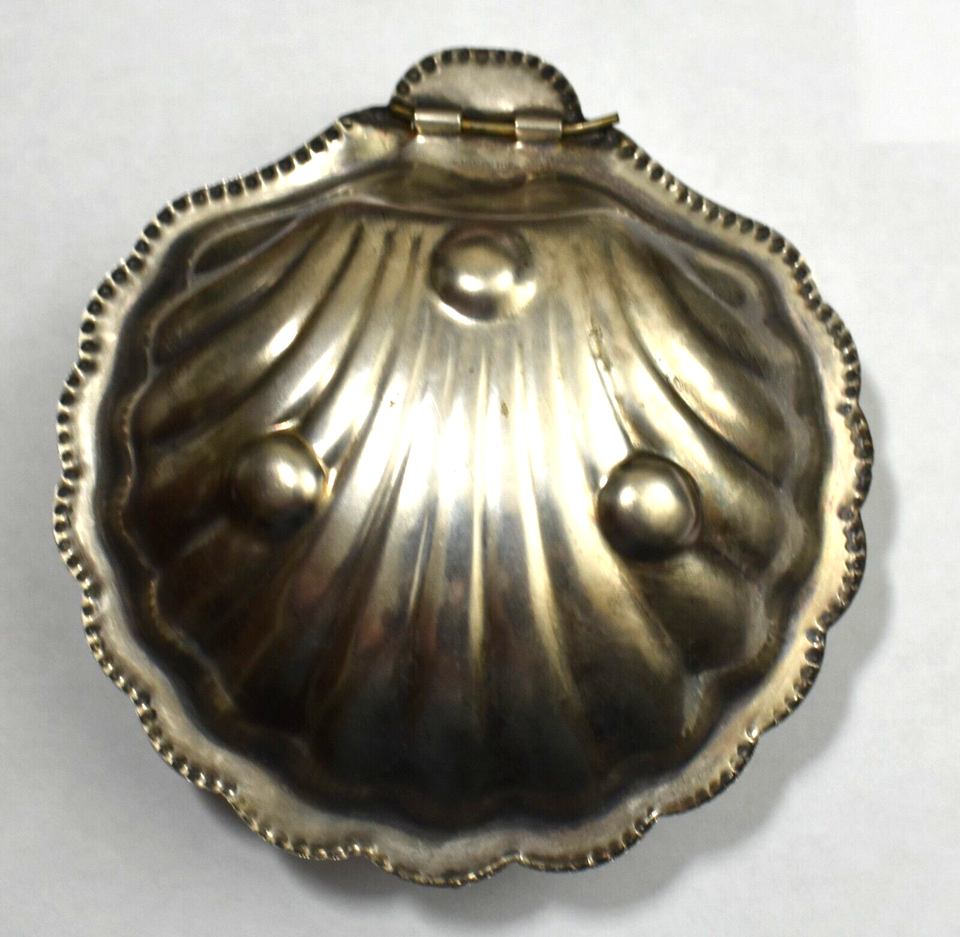 Antique Art Deco-Neveau Claim Shell Lidded Box Serving Warmer Dish ...