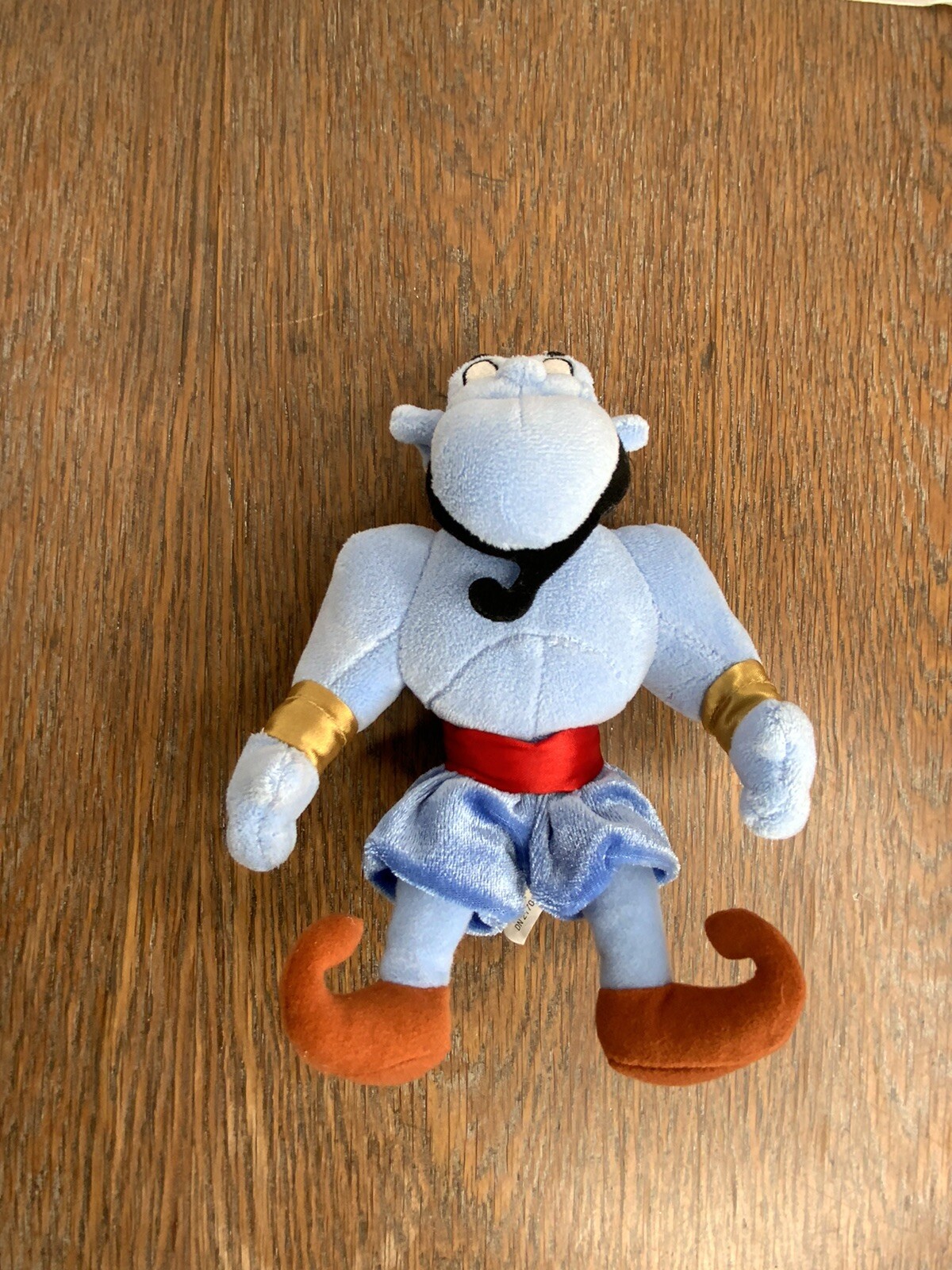 Walt Disney Aladdin Blue Genie Figure Plush Doll Toy Bean Bag 6 ...
