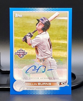Collin Burns • 2022 Topps Pro Debut Blue Parallel (#'D /150) AUTO Autograph | eBay