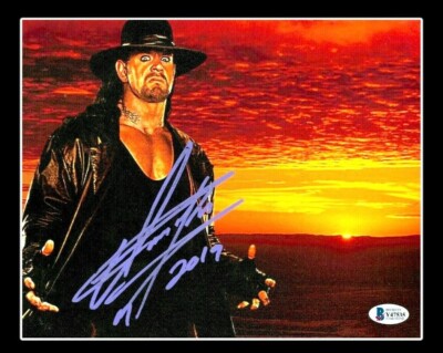 WWE THE UNDERTAKER HAND SIGNED AUTOGRAPHED 8X10 PHOTO WITH BECKETT COA ...