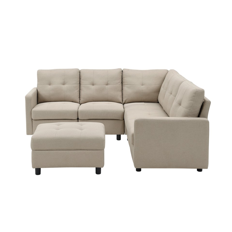Modern Modular Sectional Sofa Living Room Furniture Set Casual DIY ...