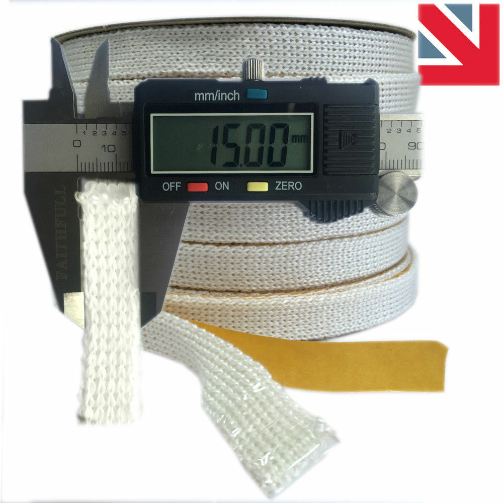 Stove Flat Rope Self Adhesive Glass Seal Stove Gasket Fire Rope 15mm ...