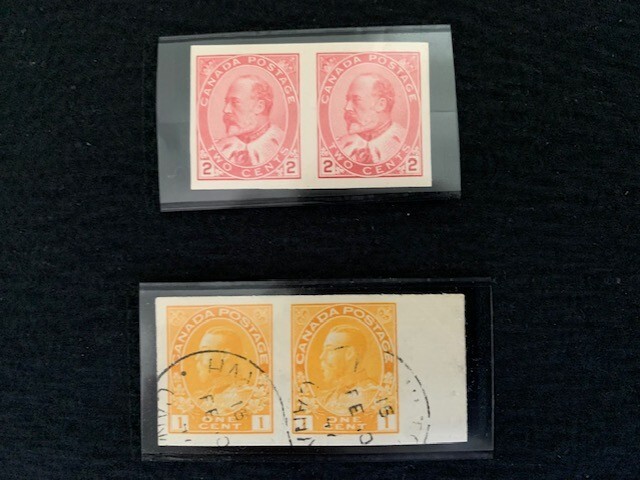 Canada Scott #90A Imperf Pair MNH & #136 Used '24 Imperf Pair | eBay