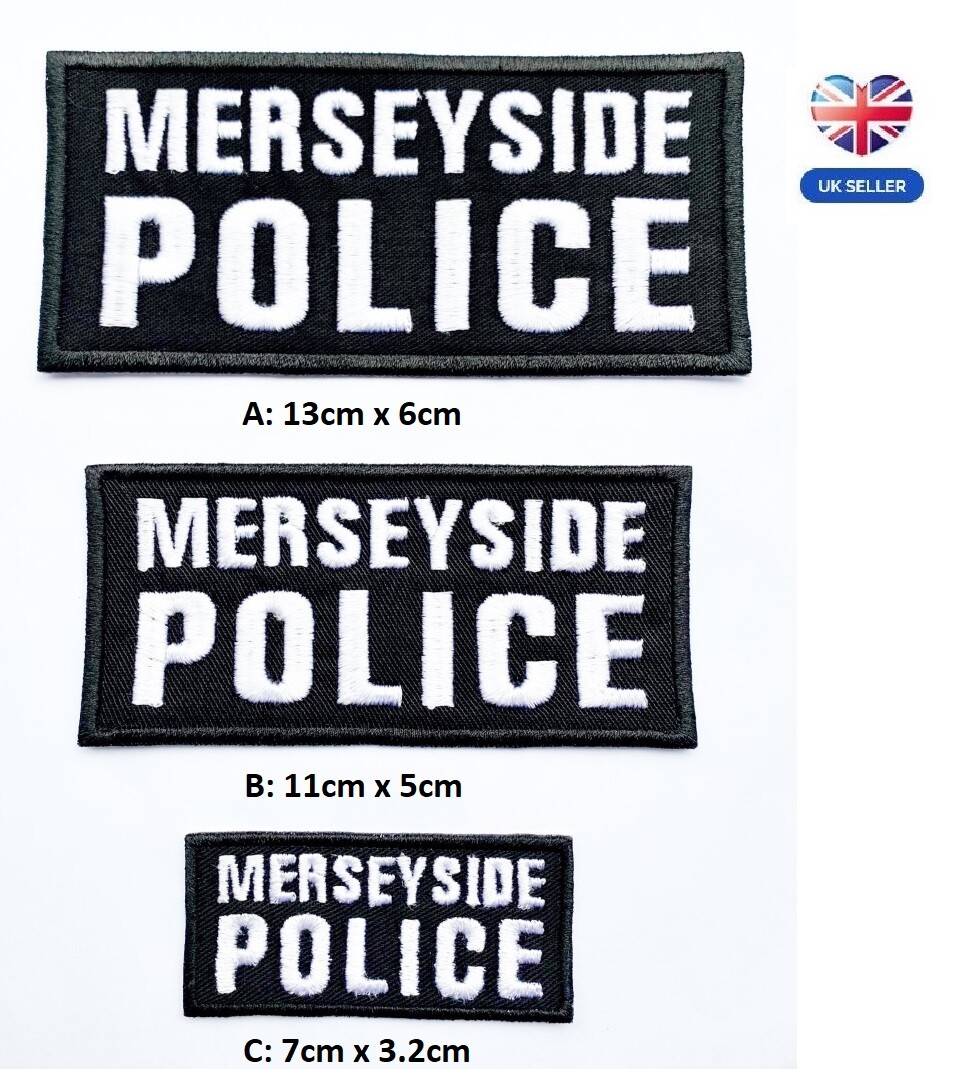MerseySide Police Logo Embroidered Patch Sew Iron-on patch Heddlu Essex ...