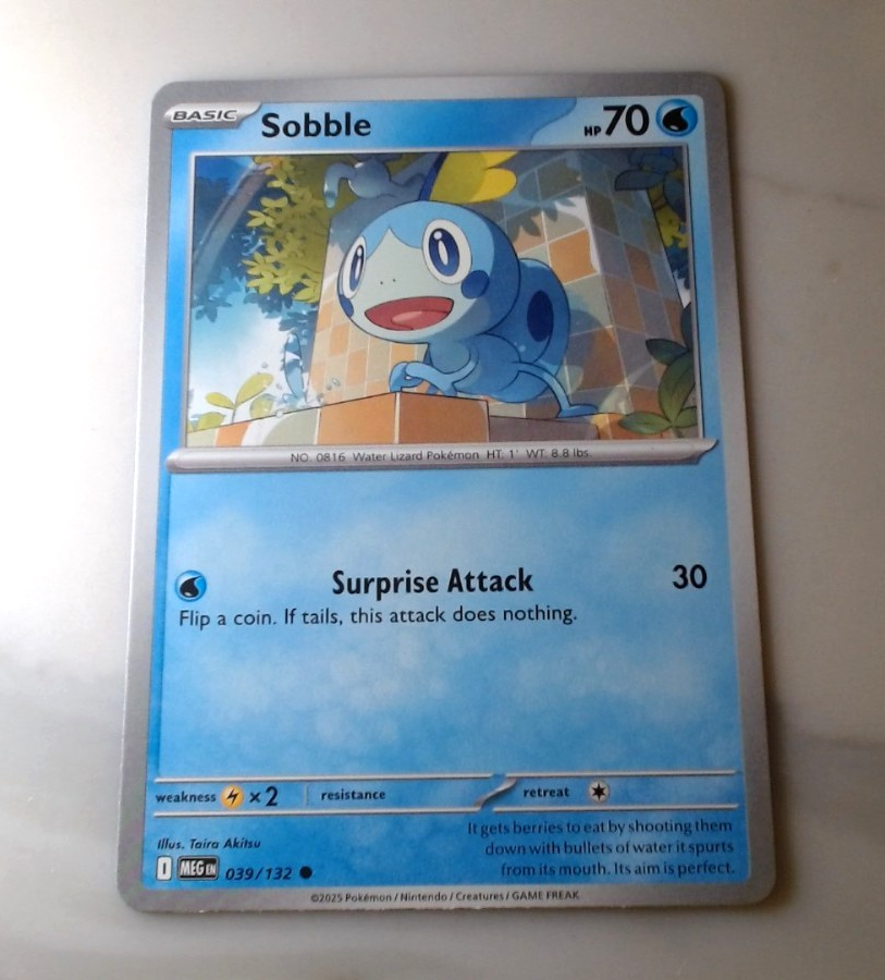 Sobble 039/132-Mega Evolution Pokemon Card | eBay