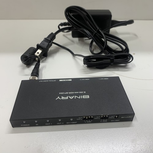 Binary 1-In, 2-Out HDMI Splitter, B-260-444-HDR-SP12SA, 4K HDR, Tested ...