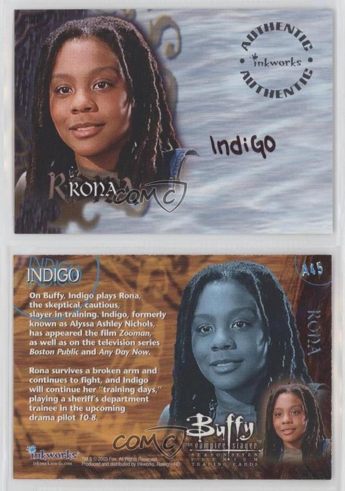 2003 Inkworks Buffy the Vampire Slayer Season 7 Indigo as Rona #A45 ...