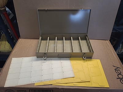 Vintage ATCO 35mm Slide Storage Box Metal Case 150 Slide Capacity 14.5 ...