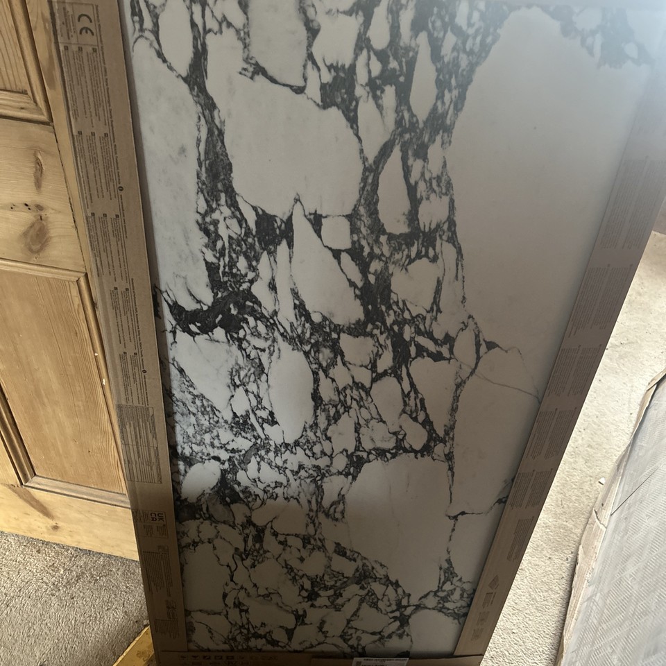 8 Topps Tiles Calacatta XL Tile 120 x 60 cm Marble Effect Satin ...