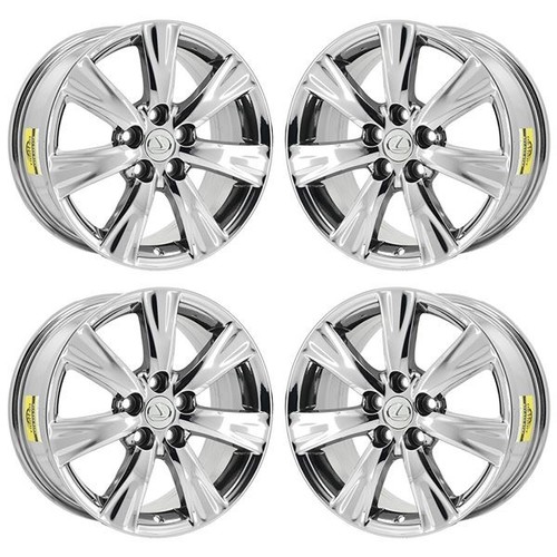 17" LEXUS GS350 PVD BRIGHT CHROME-C WHEELS RIMS FACTORY OEM 74209 2008 ...