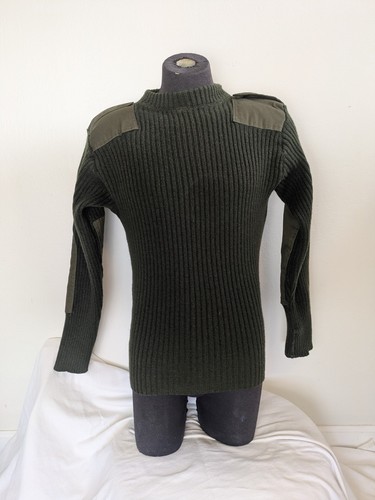 Vintage USMC Wool Sweater Olive Green Military Issue Size 42 80s USA ...
