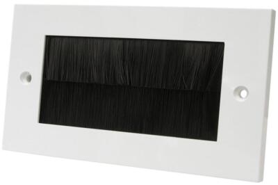 50x100mm Black Brush Module with Faceplate - KAUDEN | eBay UK