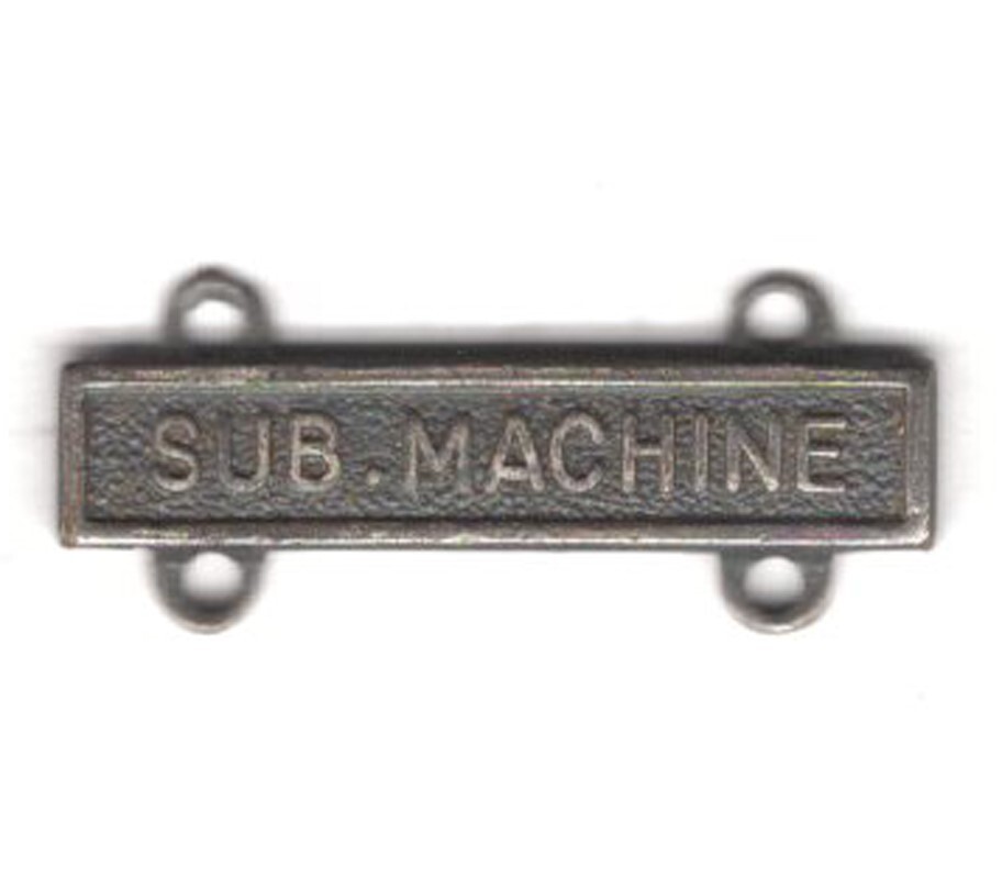U.S. Army: SUB. MACHINE (Gun) bar for Marksmanship Badge - nhm | eBay