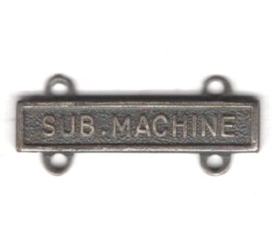 U.S. Army: SUB. MACHINE (Gun) bar for Marksmanship Badge - nhm | eBay