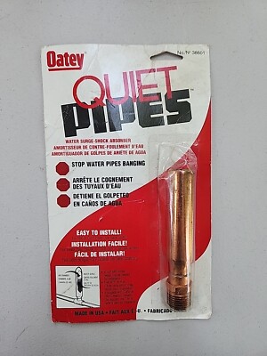Oatey 1/2" Male Copper Pipe / Quiet Pipes Water-Surge Shock Absorber ...