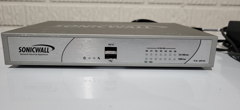 Sonicwall TZ215 7-Port Network Firewall APL24-08E Power Adapter ...