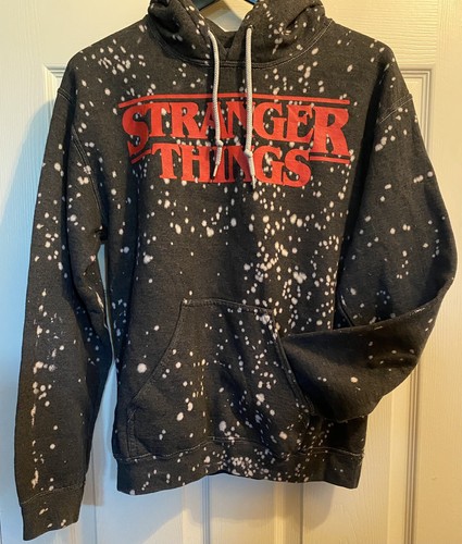 Stranger Things Black Hoodie ”Spores” Official Netflix Merch Sweatshirt ...