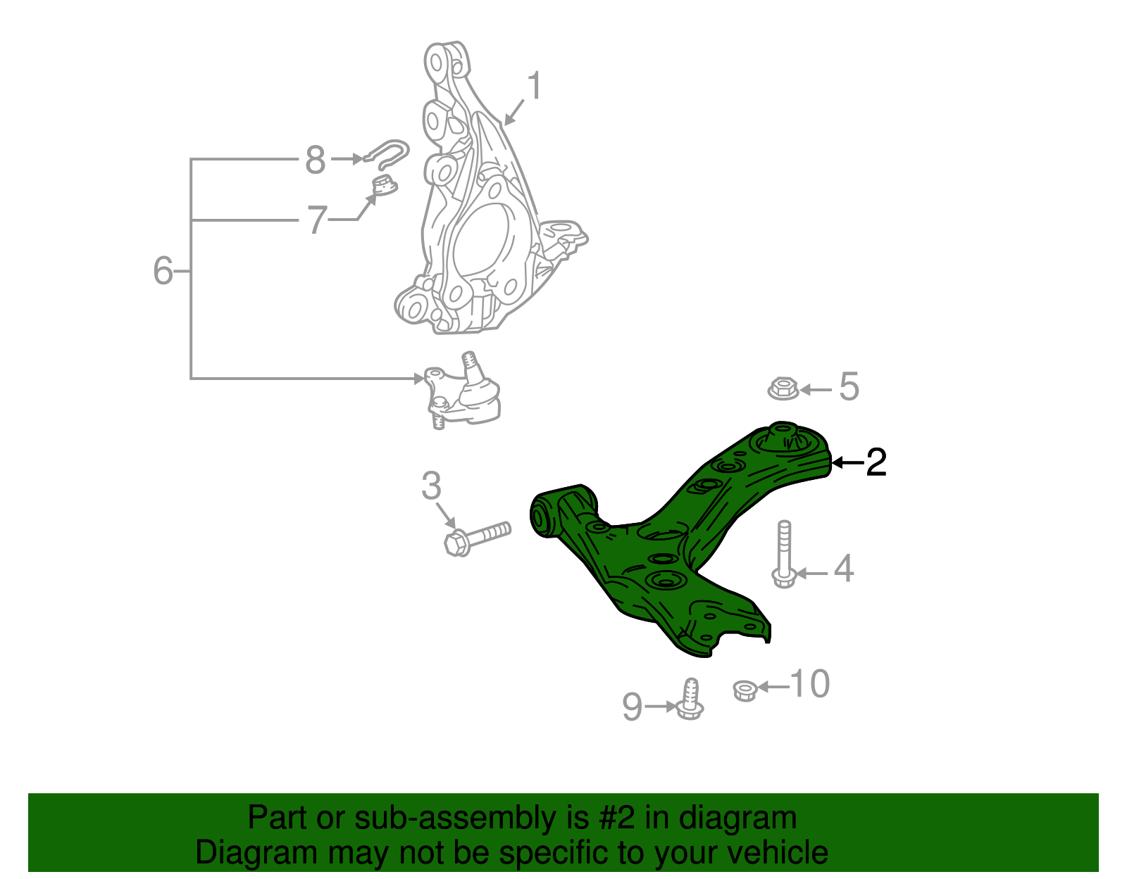 Genuine Toyota Lower Control Arm 48068-10130 for sale online | eBay