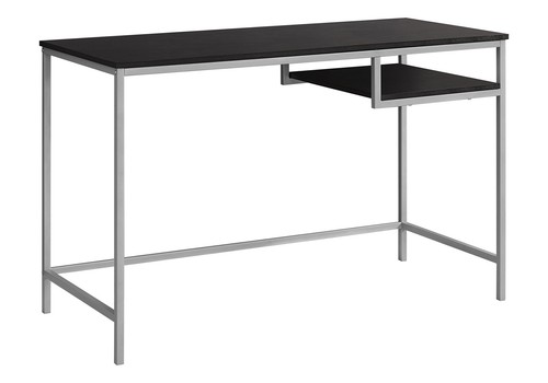 Computer Desk,Home Office,Laptop,48"l,Work,Brown Laminate,Grey Metal ...