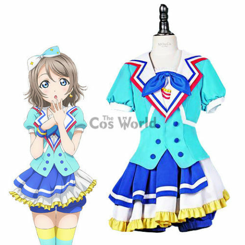 Lovelive!Sunshine! Aqours Watanabe You Jumping Heart Cosplay Costume ...