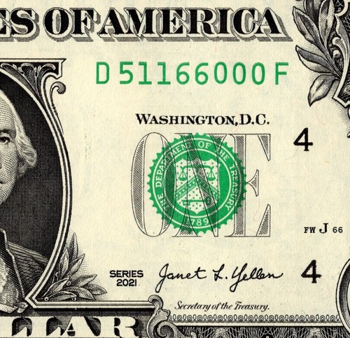 Consecutive Triple Double Double Fancy Serial Number One Dollar Bill ...