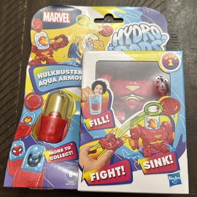 Hydro Pods Marvel Hulkbuster Aqua Armor Mech Suit Battle Set Water ...