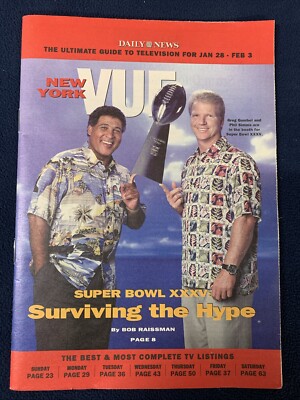 Daily News New York Vue TV Guide January 28 - February 3 2001 Super ...