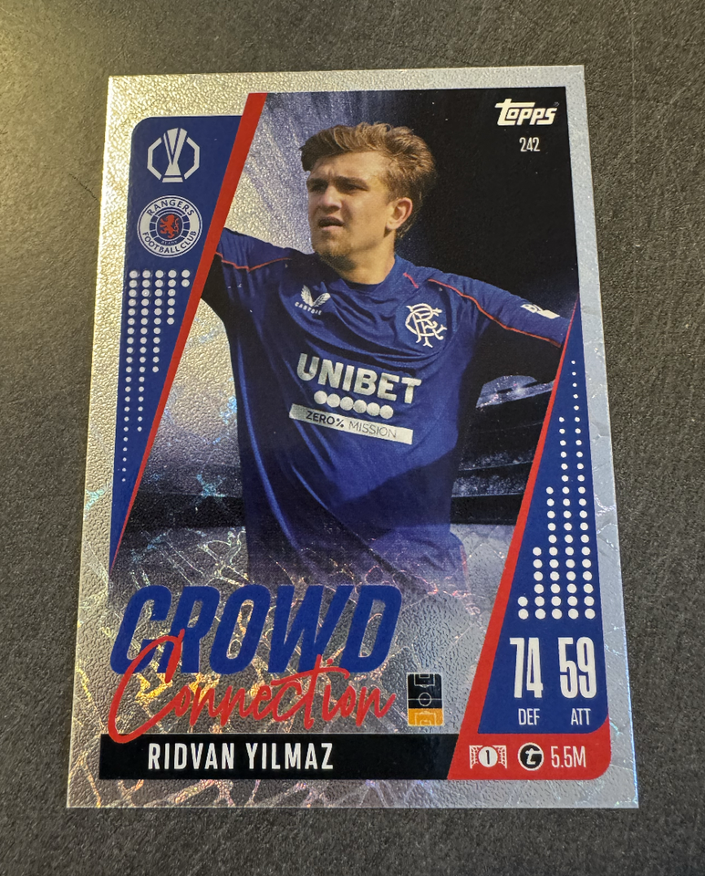 Match Attax 24-25 Rangers FC - Ridvan Yilmaz Crowd Connection Foil #242 ...