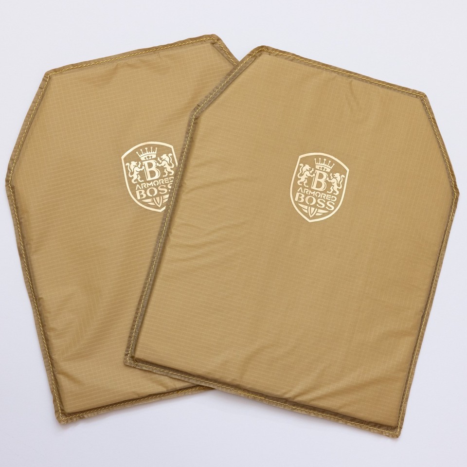 Concealable Bulletproof Vest with Two 10"x12" Flexible Armor Plates ...